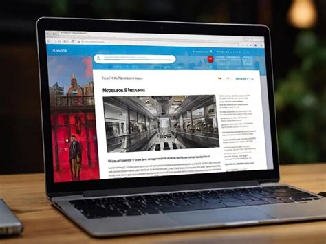 Homepage Displayed On A Computer Screen Ai Generated Premium Ai Generated Image