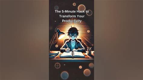 the 5 minute hack to transform your productivity youtube