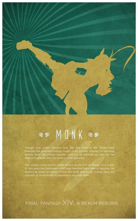 Monk Final Fantasy Xiv By Fredjully On Deviantart Monk Final