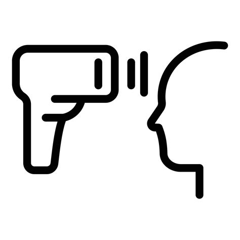 Laser Thermometer Gun Icon Outline Style 15912653 Vector Art At Vecteezy