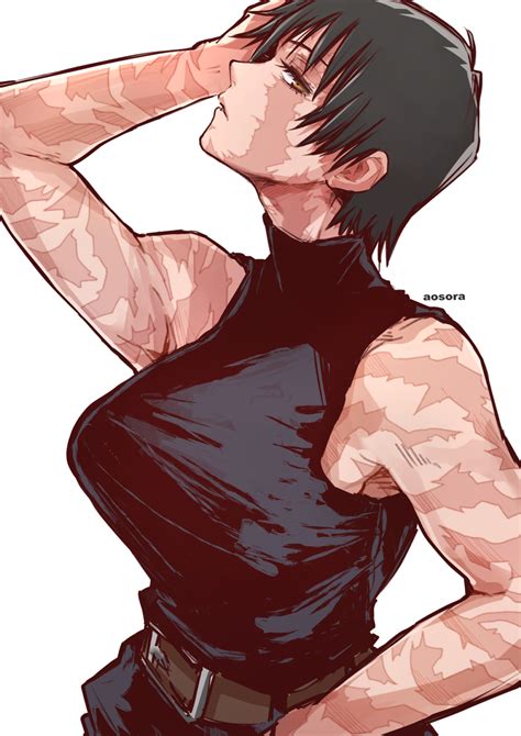 Aosora2823 Zenin Maki Jujutsu Kaisen Highres 1girl Artist Name