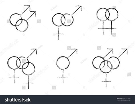 Sexual Identity Symbols Using Traditional Male And Female Gender