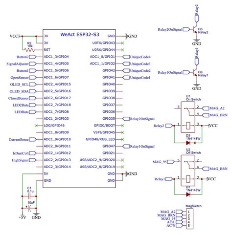 Microcontroller Esp32 Controlling A Magnetic Starter Motor Resets When Switching Off