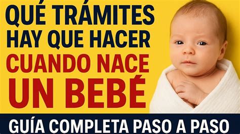 Qué Trámites Hay Que Hacer Cuando Nace Un Bebé Guía Completa Paso A