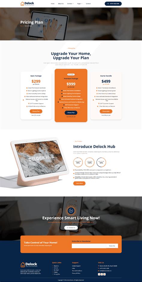 Delock Smart Home Automation Elementor Template Kit By Rometheme