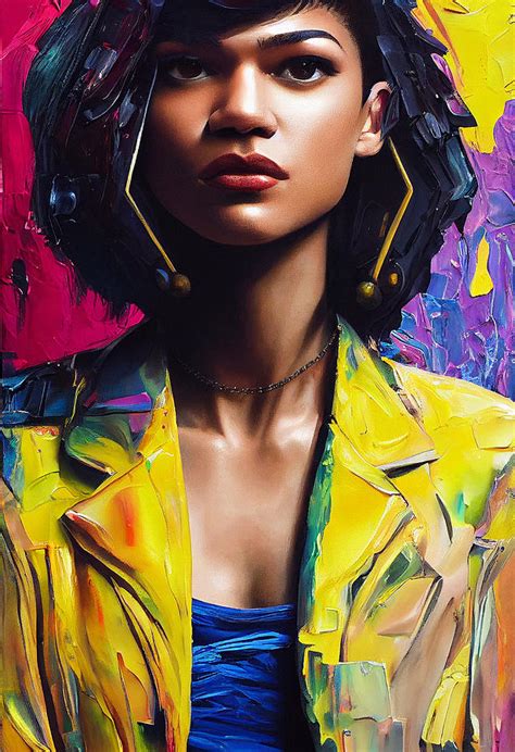 Zendaya Mixed Media By Sampad Art Fine Art America