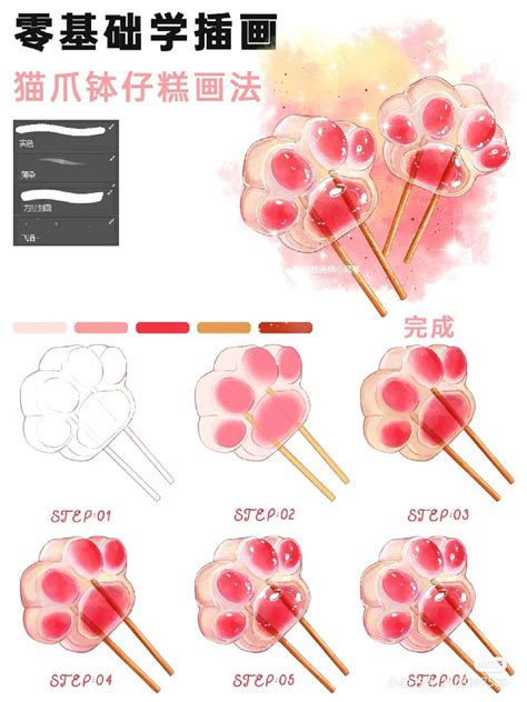tutorial on drawing sweets Уроки искусства Уроки рисования Артбуки