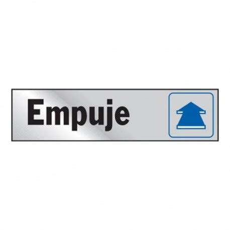 Letrero Empuje 2x8 Pulg