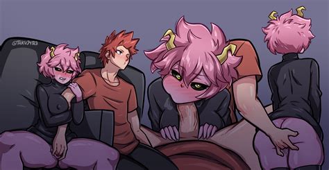 Ashido Mina And Kirishima Eijirou Boku No Hero Academia Drawn By