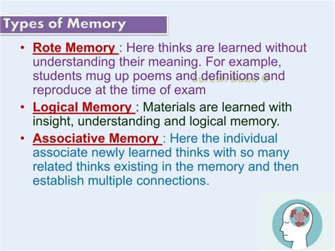 Memory Definition Types Of Memory Factors Influencing Memory And