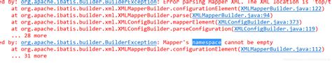 mybatis问题：mapper s namespace cannot be empty csdn博客