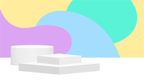 파스텔 배경에 3d 화이트 그레이 승리 챔피언 포지션을 위한 포디움 스테이지 화장품 제품 디스플레이 쇼를 위한 받침대 타원 박스