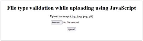 File Upload Validations In Javascript Dev Community