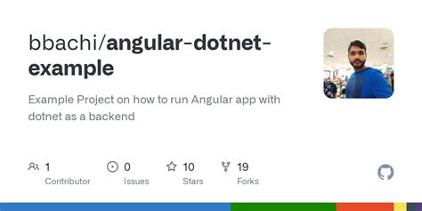 GitHub Bbachi Angular Dotnet Example Example Project On How To Run Angular App With Dotnet As