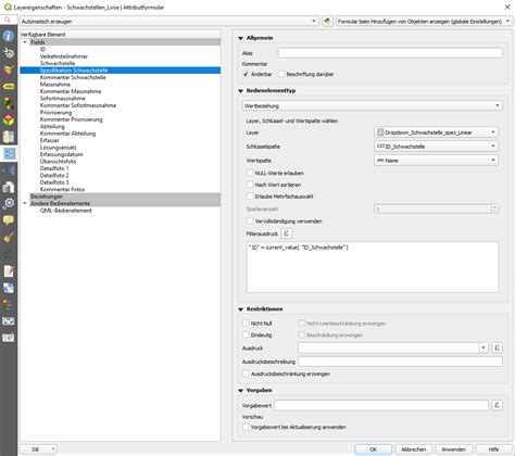 Fields Attributes Form Value Relation Dropdown Qgis Geographic