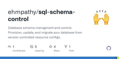GitHub Ehmpathy Sql Schema Control Database Schema Managment And Control Provision Update