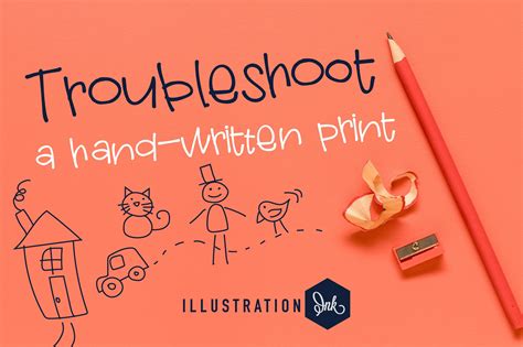 Troubleshoot Font By Illustration Ink · Creative Fabrica