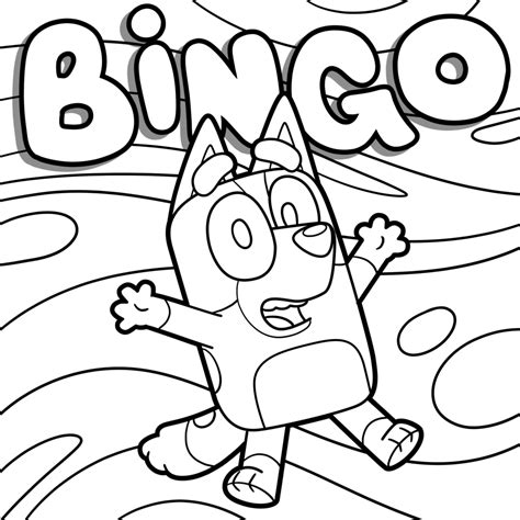 Bingo Coloring Pages