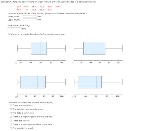Solved Consider The Following Observations On Shear Strength
