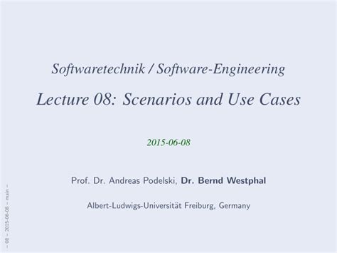 [ppt] lecture 08 scenarios and use cases 2015 06 08 prof dr