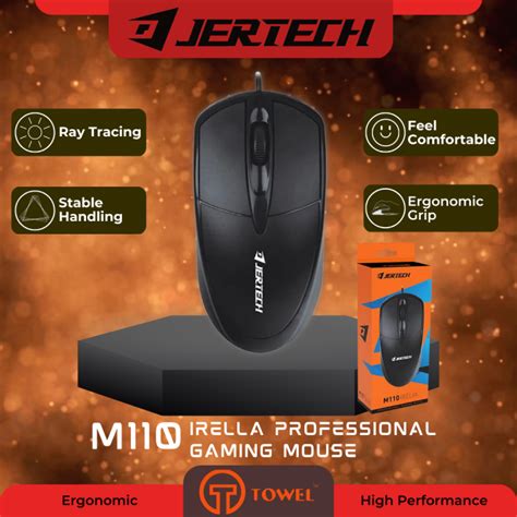 Jertech M110 IRELIA Professional Gaming Wired Mouse M110 USB Wire Mouse Lazada