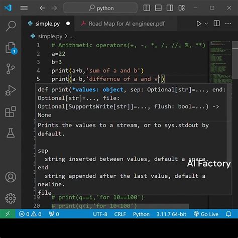 Arithmetic Operator Using Python Arithmetic Operators Python Artificialintelligence