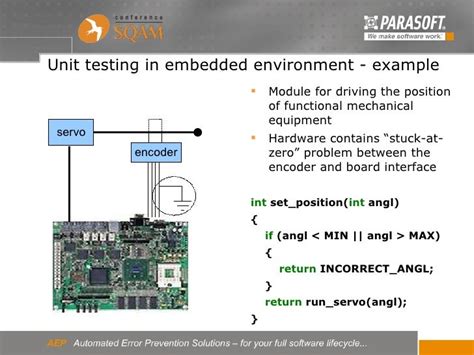 unit testing on embedded target with c test