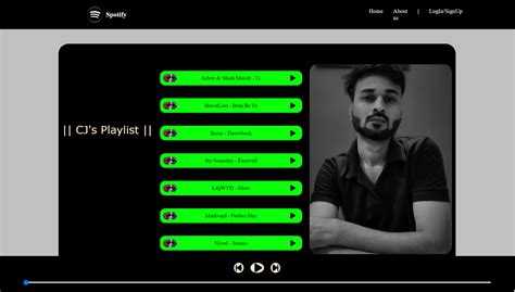 Github Chintanjn21spotify Clone It Is A Msic Player Made With Pure Html Css And Javascript