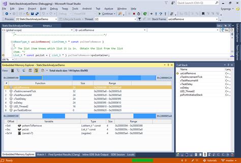 Analyzing The Stack Usage Of Your Firmware With Visualgdb Visualgdb