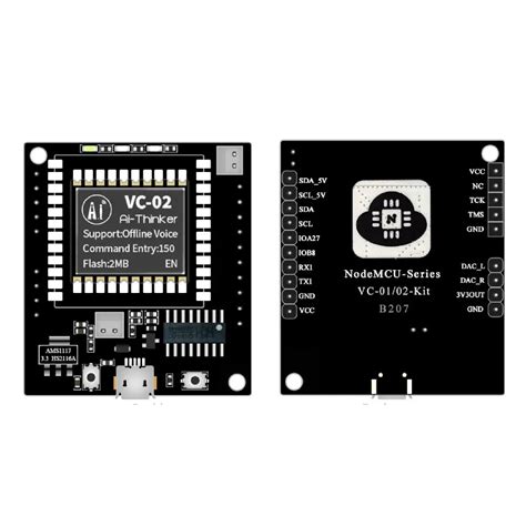 Ai Thinker Nodemcu Vc 02 Kit Offline Speech Recognition Module Robotshop