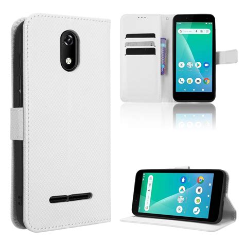 For Unimax UMX U696CL Diamond Texture Leather Phone Case White Alexnld Com