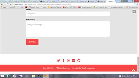 Twitter Bootstrap White Footer Under Footer When Hosted Online But