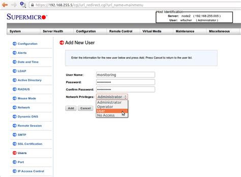 Setting IPMI Monitoring User Thomas Krenn Wiki En