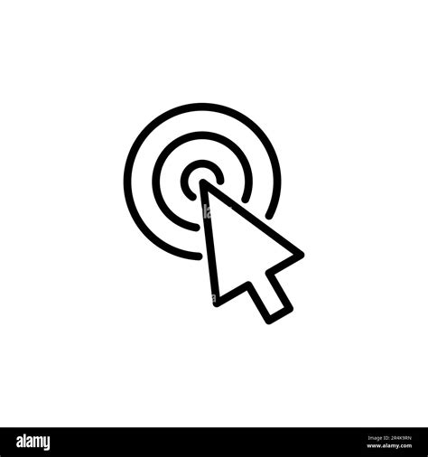 Click Icon Vector Pointer Arrow Icon Cursor Icon Vector Stock Vector
