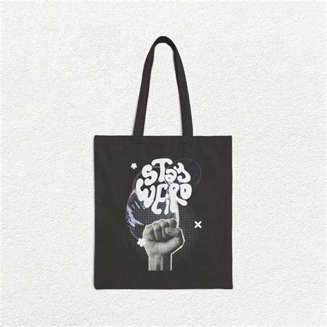 Stay Weird Canvas Tote Bag Aesthetic Tote Bagcute Tote Bag T For