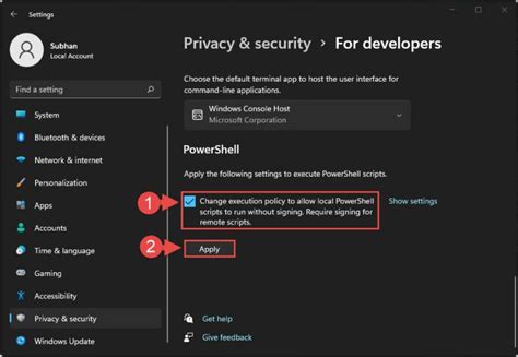 how to enable script execution in windows powershell