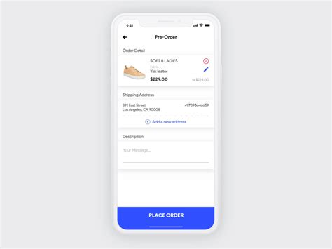 Daily Ui 075 Pre Order For Shoes