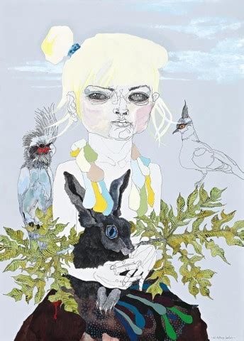 Del Kathryn Barton Girl 7 2004 Mutualart