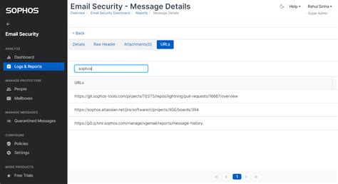 Message History Advanced Search And Enhancements Release Notes And News Sophos Email