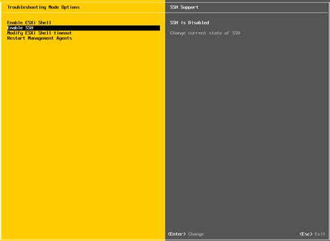 Activate Ssh On Vmware Esxi 50 Thomas Maurer