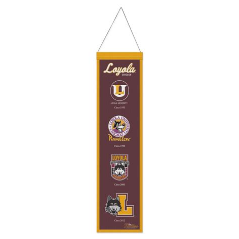 Wincraft Loyola Chicago Ramblers 8 X 32 Wool Evolution Banner
