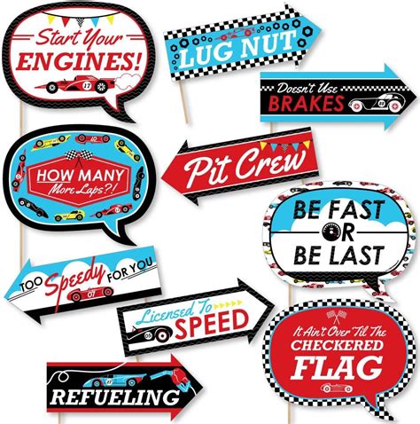 Kristin Paradise 25pcs Race Photo Booth Props With Stick