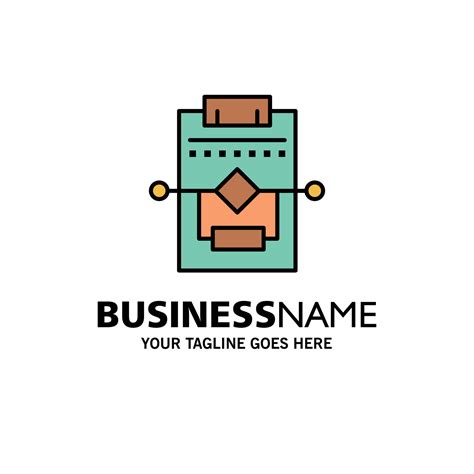 Workflow Network Process Settings Business Logo Template Flat Color Vector Art At Vecteezy