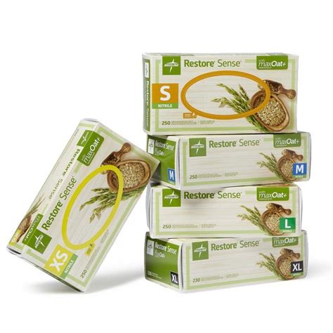 Medline Restore Sense Nitrile Gloves With Maxoat Shop All