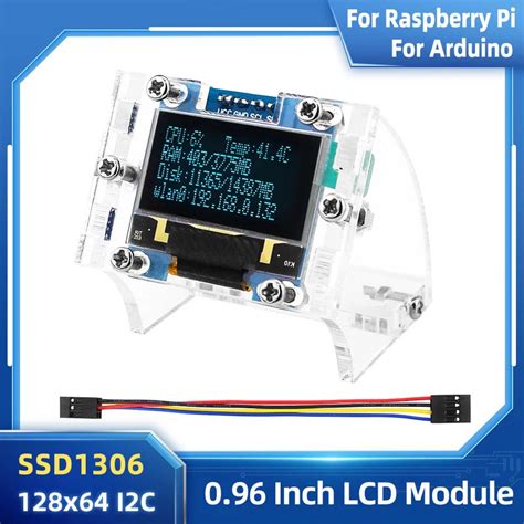 0 96 inch oled ssd1306 i2c iic spi serial 128x64 lcd 4 pin font display