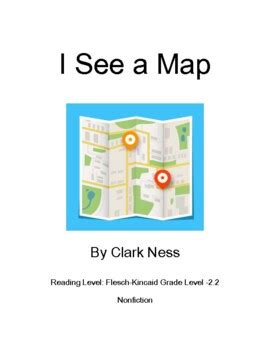 I See A Map A Beginning Reader Ebook RL 2 2 By Clark Ness