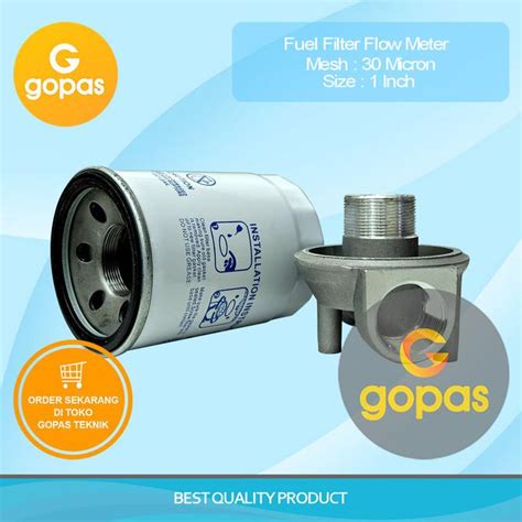 Jual Fuel Filter Flow Meter 30 Micron 1 Inch Strainer Flow Meter Shopee Indonesia