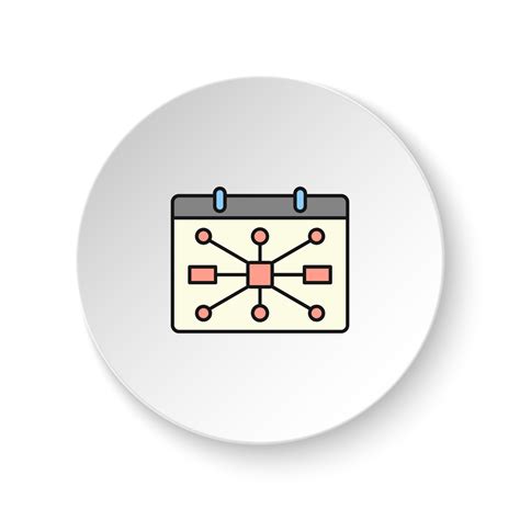round button for web icon calendar chart event button banner round