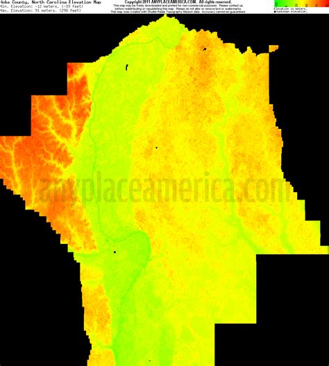 Free Hoke County North Carolina Topo Maps And Elevations