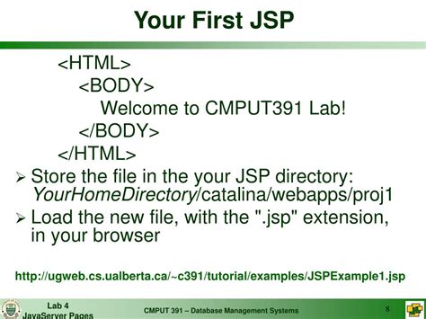 ppt javaserver pages jsp lab 4 powerpoint presentation free download id 5106054